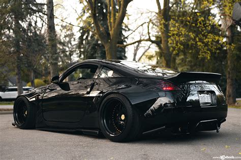 Nissan 350z Black Wheels Nissan 350z Vossen Cv3r Vossen Wheels