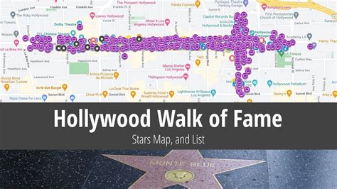 Hollywood Walk Of Fame Stars Map And Full List