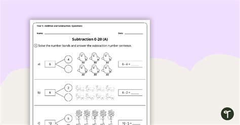 worksheets addition and subtraction with
