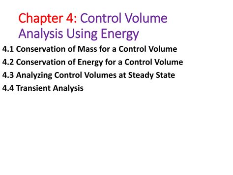 Control Volume Analysis Using Energypdf