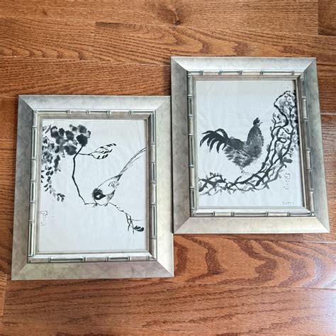 Lot 208l Two Framed Ink Drawings