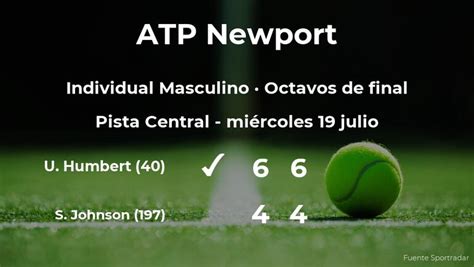 Ugo Humbert Logra Clasificarse Para Los Cuartos De Final A Costa De
