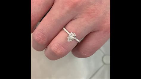 19 Carat Pear Shape Diamond Signature Wrap Engagement Ring Jewelry World