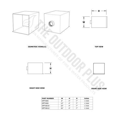 The Outdoor Plus Box Style Scupper 12 Authenteak
