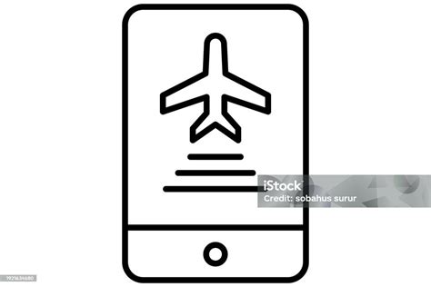 모바일 탑승권 아이콘 전자 티켓과 관련된 아이콘입니다 선 아이콘 스타일입니다 요소 그림 날기에 대한 스톡 벡터 아트 및 기타 이미지 Istock