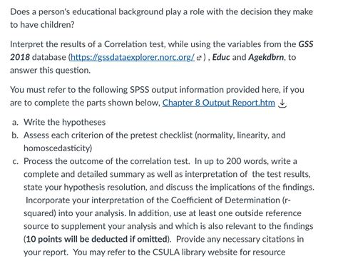 IBM SPSS Web Report Output Contents Previous Next Chegg Com