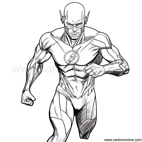 Kolorowanki The Flash 36 The Flash