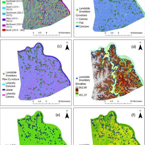 Geomorphic Features Derived From 15 M Lidar Dem A Aspect B