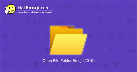 Open File Folder Emoji Meaning With Pictures From A To Z