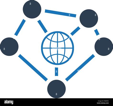 Global Connectivity Global Network Icon Stock Vector Image And Art Alamy