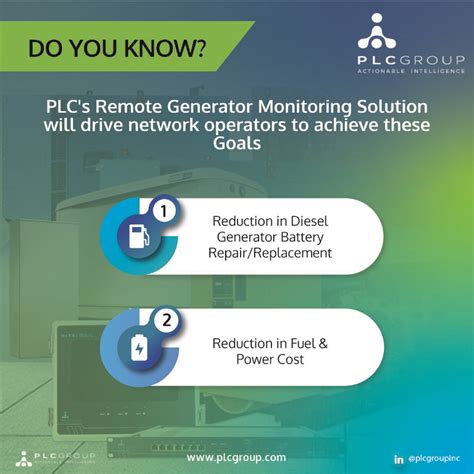 Plc Group On Linkedin Plcgroup Doyouknow Generatormonitoring Monitoring…