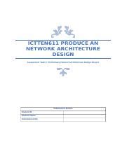 Final ICT Network Architecture Design Outline V Docx ICTTEN PRODUCE AN NETWORK