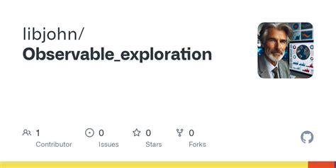 Github Libjohnobservableexploration
