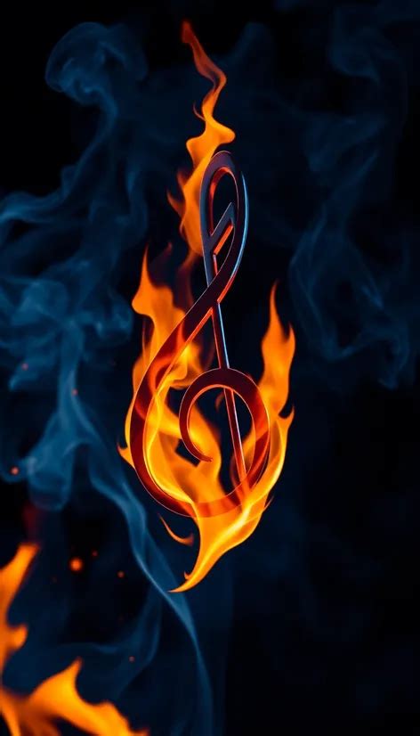 G Clef On Fire Image Free Ai Generator Makepix
