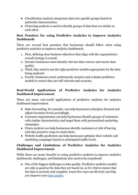 Ppt Using Predictive Analytics To Improve Analytics Dashboard