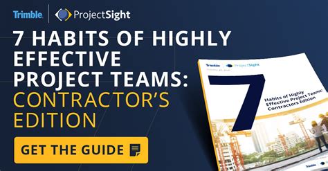 Projectsight On Linkedin 7 Habits Of Highly Effective Project Teams Contractors Edition