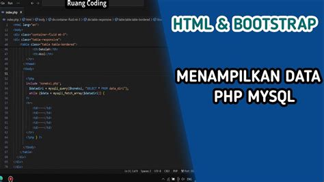 Inicara Menampilkan Data Menggunakan Php Mysql Youtube