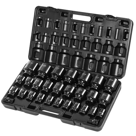 Vevor Impact Socket Set 3 4 Inches 29 Piece Impact Sockets 6 Point Sockets Rugged Construction