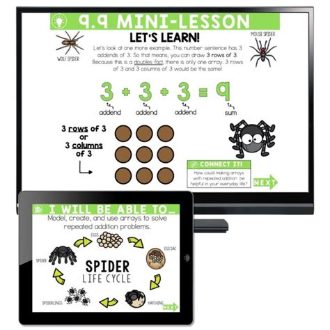 Lucky To Learn Math Lesson 99 Arrays Teaching Slides Lucky Little Learners