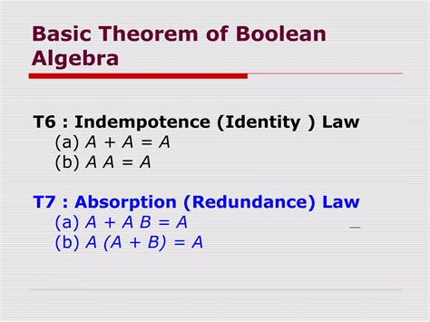 13 Boolean Algebra Ppt