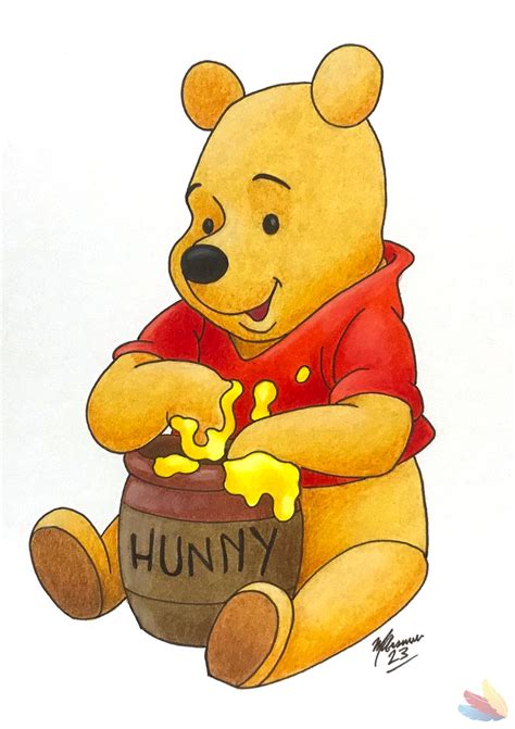 Winnie The Pooh And Hunny Drawing By Theartsypuffin On Deviantart