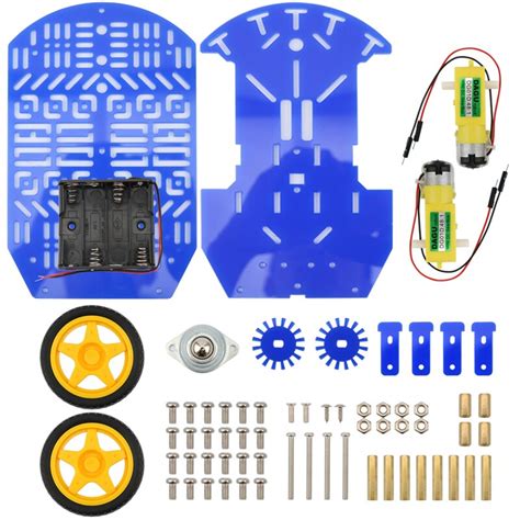 Acrylic 2wd Platform Robot Chassis Arduino Educati Vicedeal
