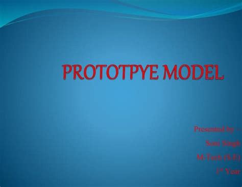 Prototype Model Pptx Technology And Computing