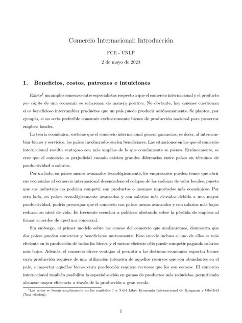 Ventajas Comparativas Pdf Ventaja Comparativa Comercio