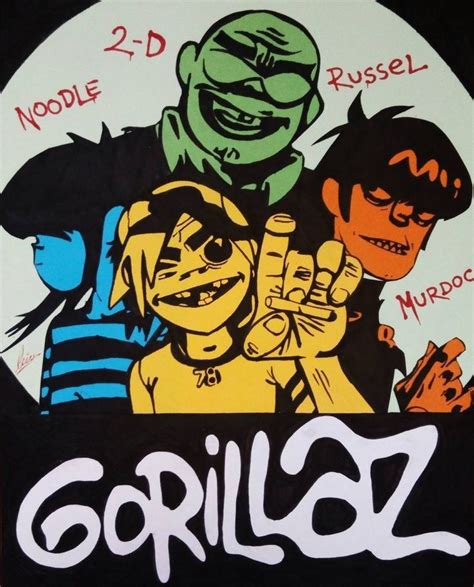 Gorillaz Band Poster Gorillaz Poster Vintage