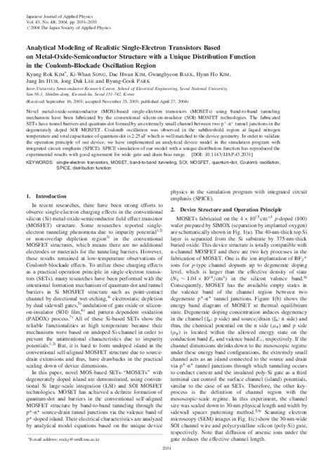Pdf Analytical Modeling Of Realistic Single Electron Transistors Based On Metal Oxide