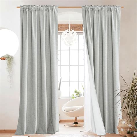 Nicetown Kitchen Blackout Curtains Noise Reducing Energy Saving Room
