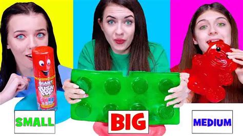 اسمر فود لیلی بو چالش خوراکی با سایز مختلف