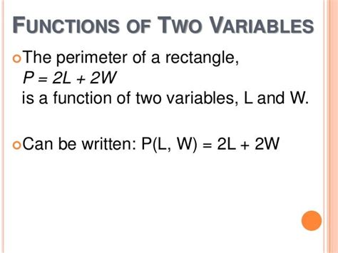4 6 Functions Of Two Variables