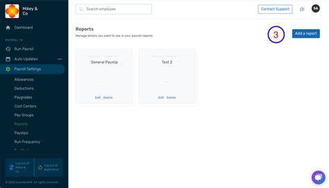 how to create custom report