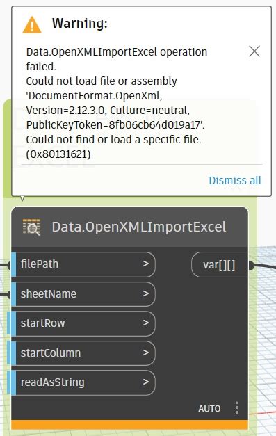Dataopenxmlimportexcel Operation Failed Could Not Load File Or
