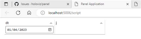 tabulator date type header filter not working · issue 4543 · holoviz