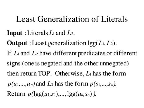Ppt Inductive Logic Programming The Problem Specification Powerpoint Presentation Id 4699766