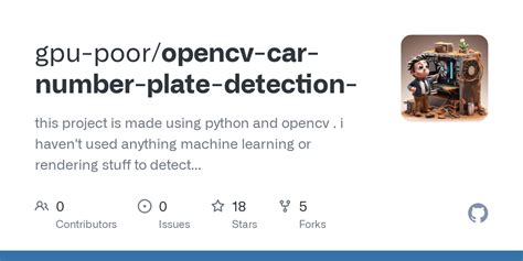Github Gpu Pooropencv Car Number Plate Detection This Project Is