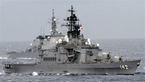 Haruna Class Helicopter Destroyer Jds Haruna Ddh 141 And Jds Hiei Ddh