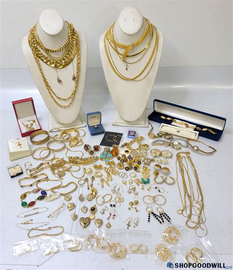 Lot Of Variety Style Gold Filledgold Plated Gem Jewelry 3 Lbs