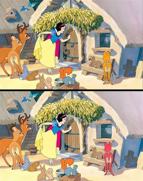 Disney Spot The Difference Printable Find 5 Differences Disney Movie