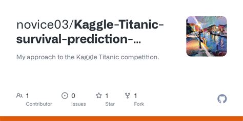 GitHub Novice Kaggle Titanic Survival Prediction Using Linear Regression My Approach To The