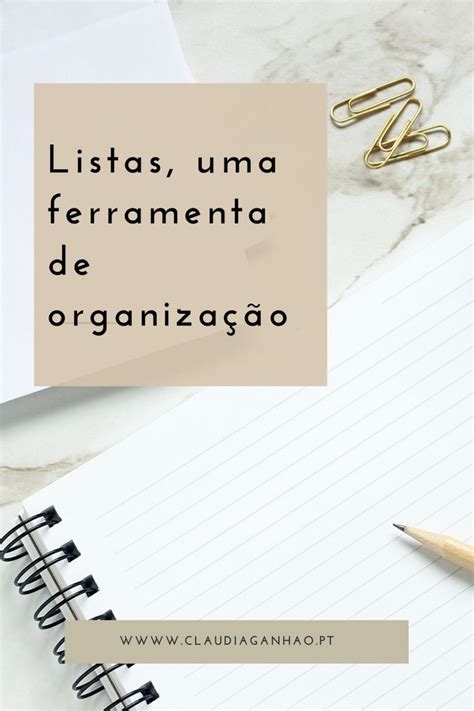 Listas Uma Ferramenta De Organização