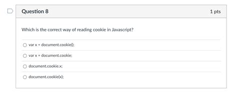 Solved Question 1 1 Pts Which Of The Following Options Help