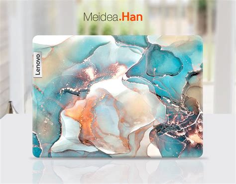 Lenovo Legion Laptop Skin Personalized Gift Green Marble Vinyl Sticker For Lenovo Slim Legion