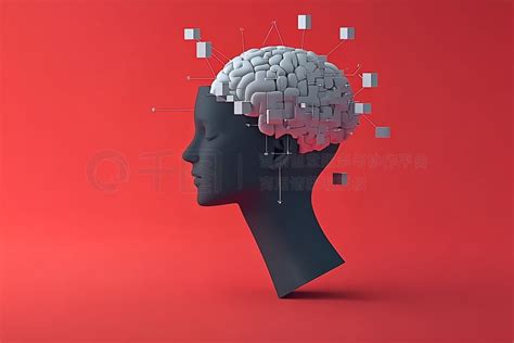 3d设计ai数字艺术 机器学习科技3d渲染人工智能神经网络脑部模型数据连接插画 Ai图片免费下载 Png格式 4032像素 编号72101229 千图网