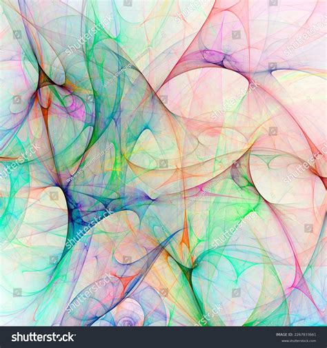 Interacting Multi Dimensional Surfaces Illustration Conceptual