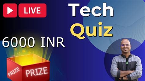 Tech Quiz Friday Live Win Prize Youtube