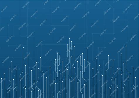 Premium Vector Abstract Technology Background Blue Glowing