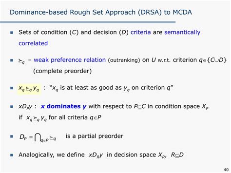 Ppt Rule Based Multicriteria Decision Support Using Rough Set Approach Powerpoint Presentation
